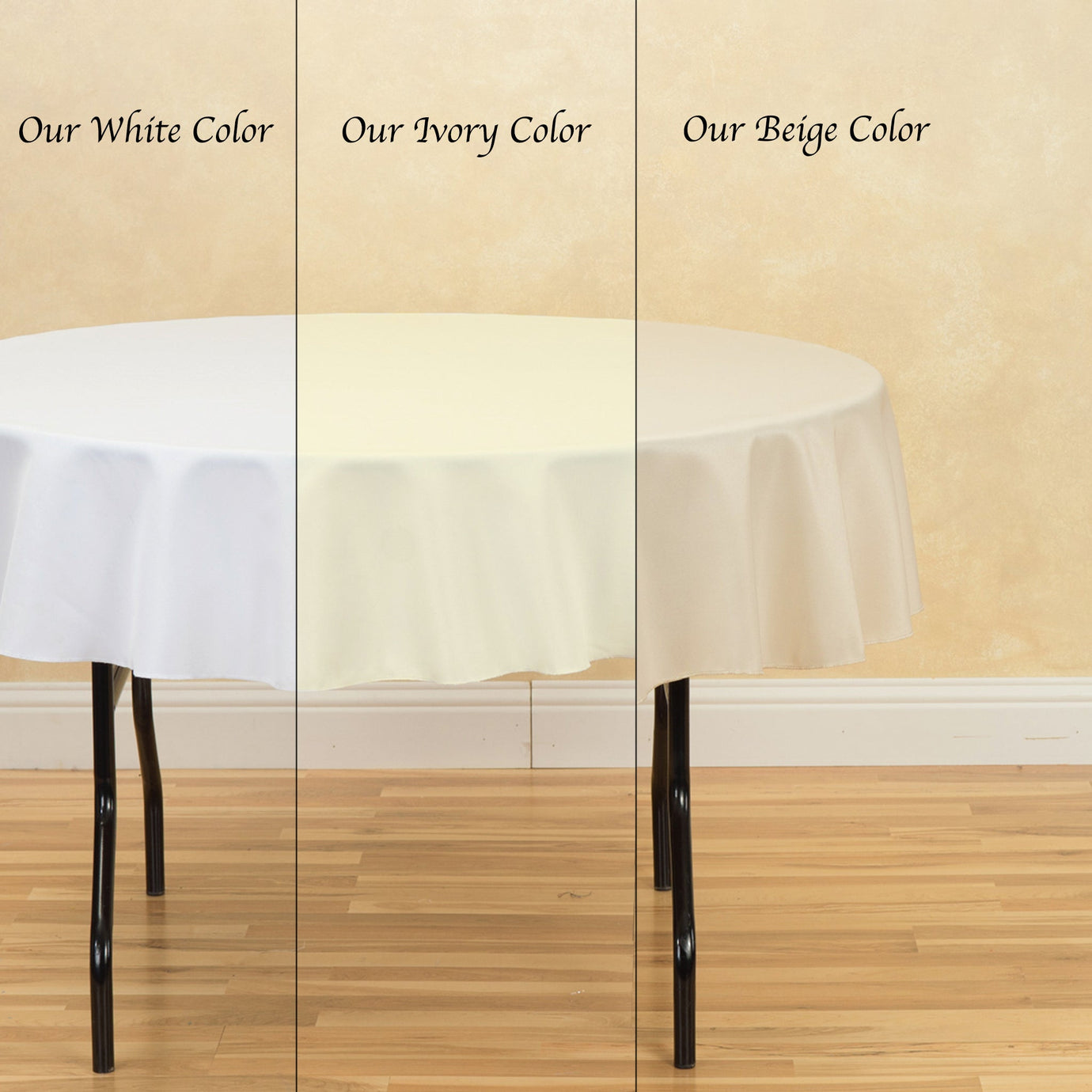 70 in. Round Polyester Tablecloth (20 Colors) – LinenTablecloth