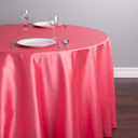 132 in. Round Shantung Silk Tablecloth (7 Colors) – LinenTablecloth