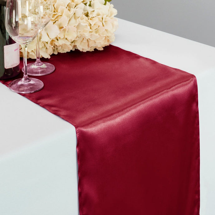 14 X 108 in. Satin Table Runner (14 Colors) – LinenTablecloth