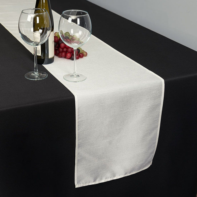14 X 108 in. Shantung Silk Table Runner (5 Colors) – LinenTablecloth