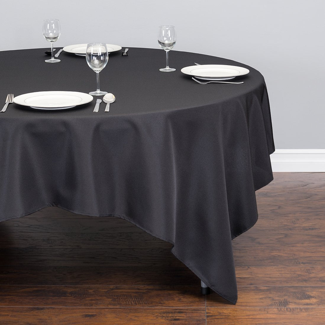 85 in. Square Polyester Tablecloth (20 Colors) — LinenTablecloth