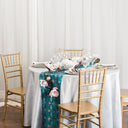 132 in. Round Shantung Silk Tablecloth (7 Colors) – LinenTablecloth